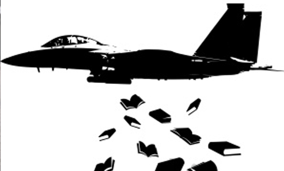 Books not bombs! | Red Flag