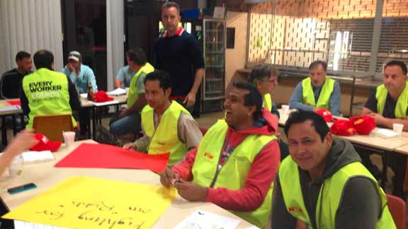 Melbourne factory workers occupy canteen – ‘we just want a bit of ...